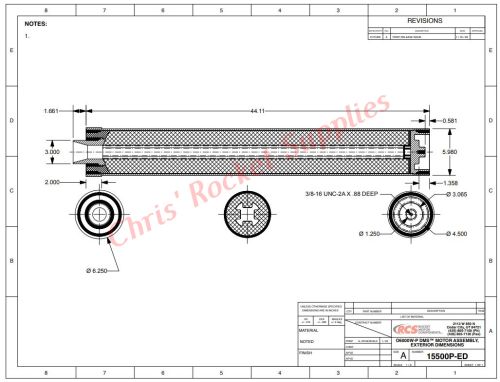 Aerotech Rocketry O6000 White Lightning DMS Rocket Motor